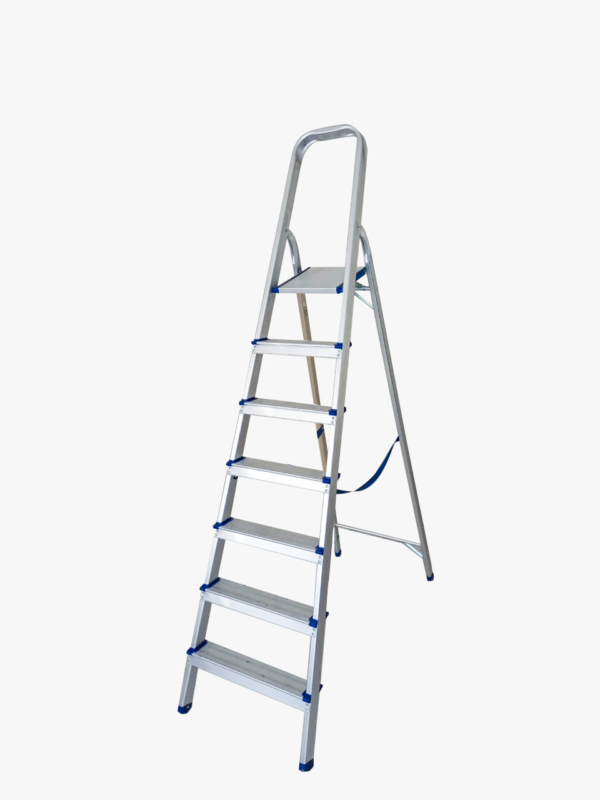 Foldable Aluminum Ladder 7 Steps Qatar Plastics
